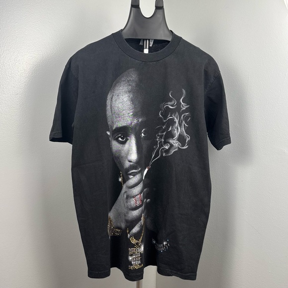 Shirts | Vintage Y2k 9s Artist Hiphop Rapper Tupac Shakur Rap Tee ...